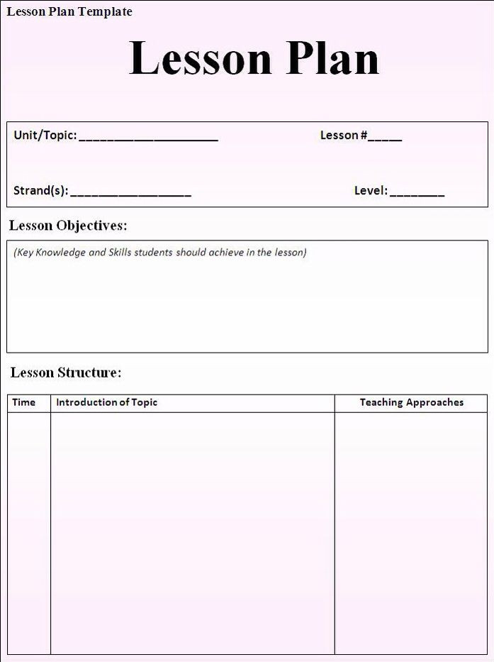 20 5e Lesson Plan Template