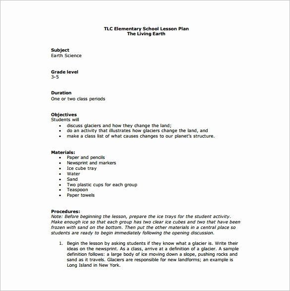 20 5e Science Lesson Plan Template