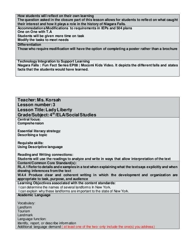 20 Lesson Plan Template For Edtpa