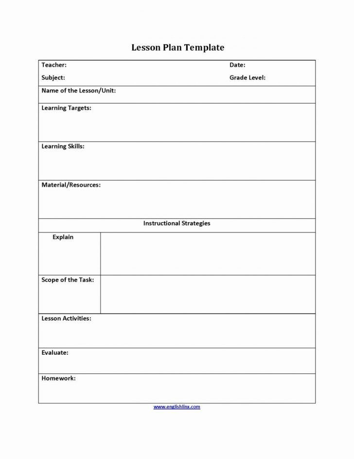 20 Pe Lesson Plan Template Blank Simple Template Design