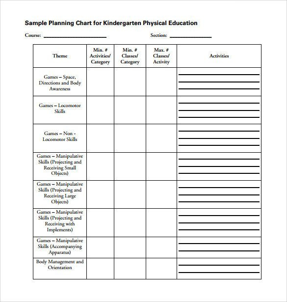20 Physical Education Unit Plan Template 20 Physical Education Unit Plan Template