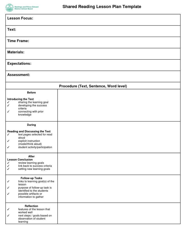 20 Read Aloud Lesson Plan Template Simple Template Design