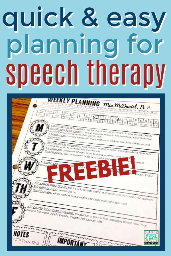 20 Speech Therapy Lesson Plan Template