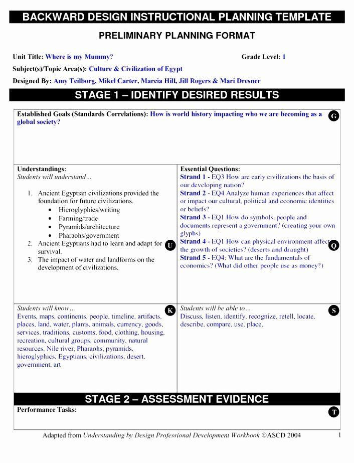20 Ubd Lesson Plan Template Doc