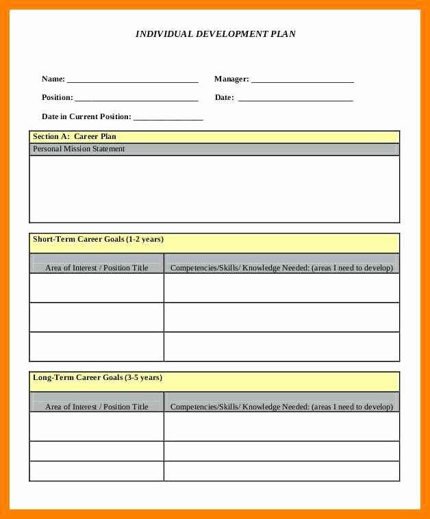 20 Career Plan Template