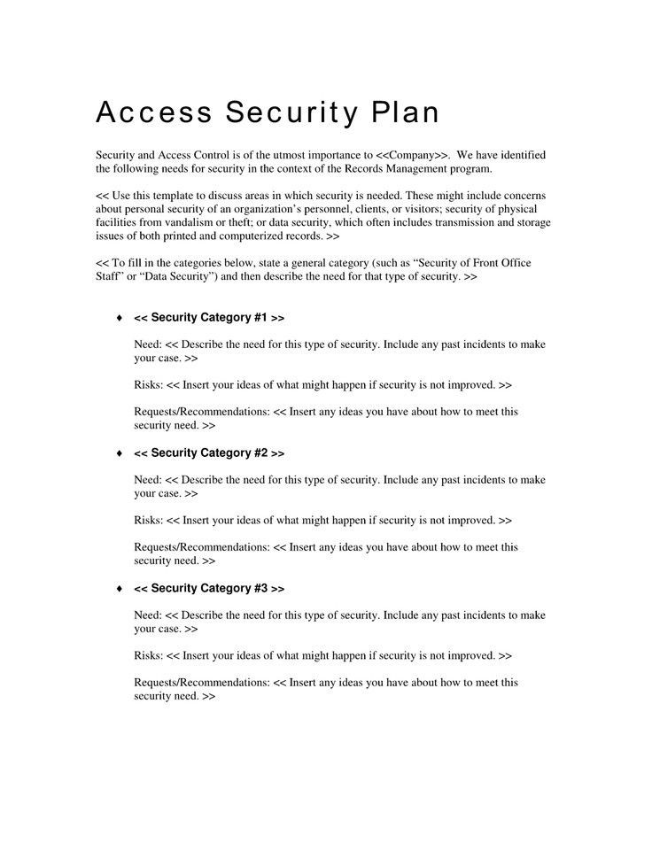 20 File Plan Template Records Management