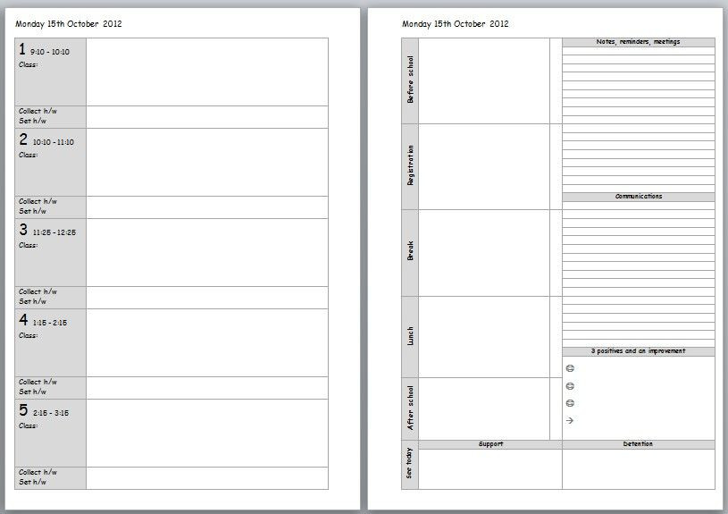 20 Free Teacher Planner Template 20 Free Teacher Planner Template