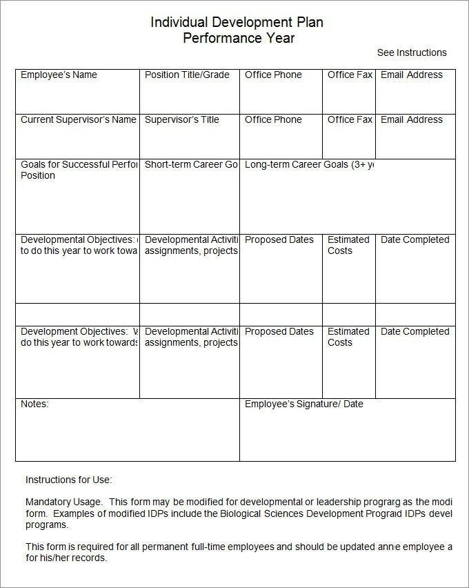 20 Individual Student Success Plan Template Simple Template Design