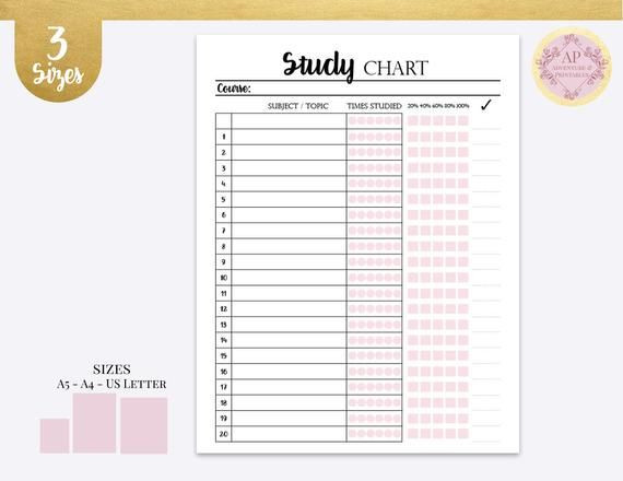 20 Study Plan Template For Students