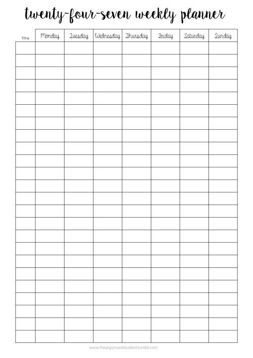 20 Study Plan Template